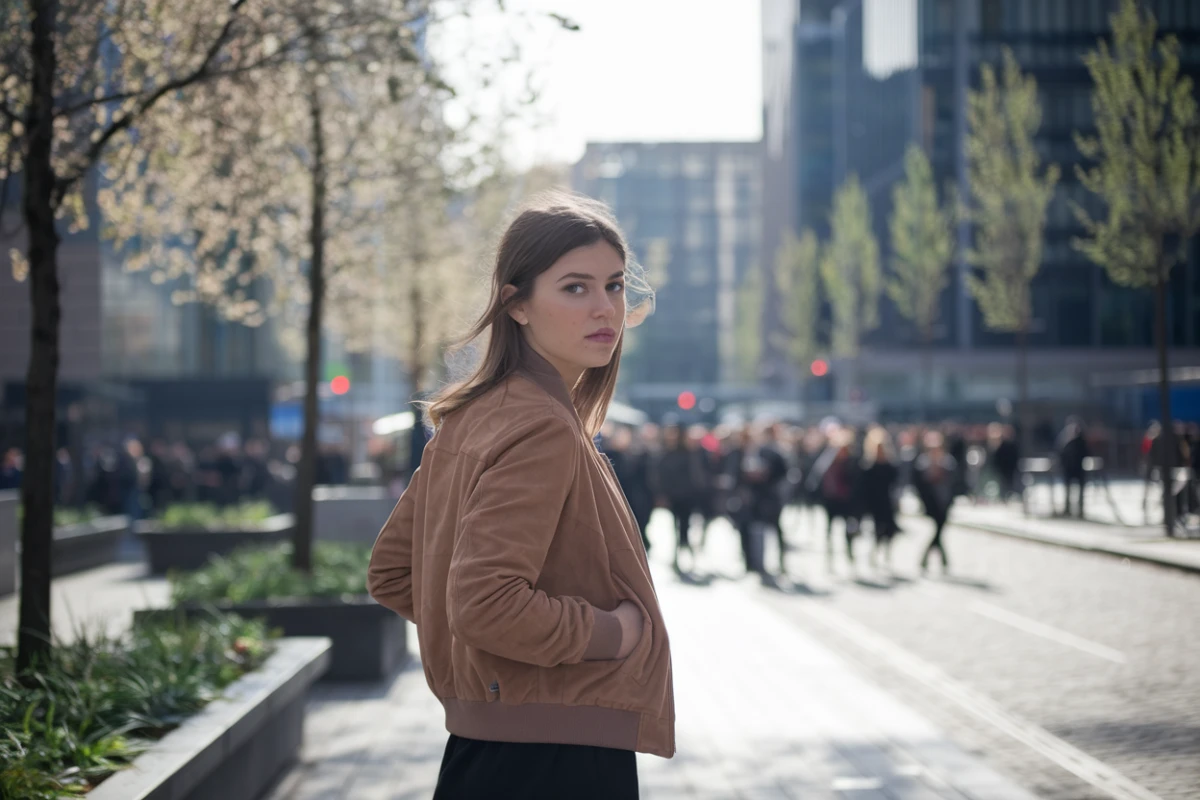 La bomber en daim Zara : le blouson star du printemps 2025 selon les ...